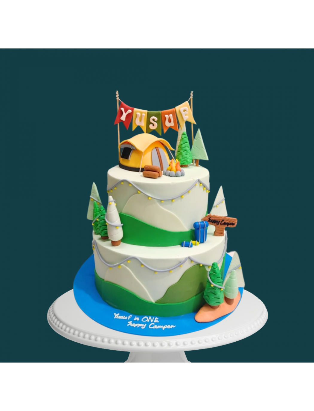 Camping Cake – Adventure-Themed Custom Cake | LeLe Bakery SG