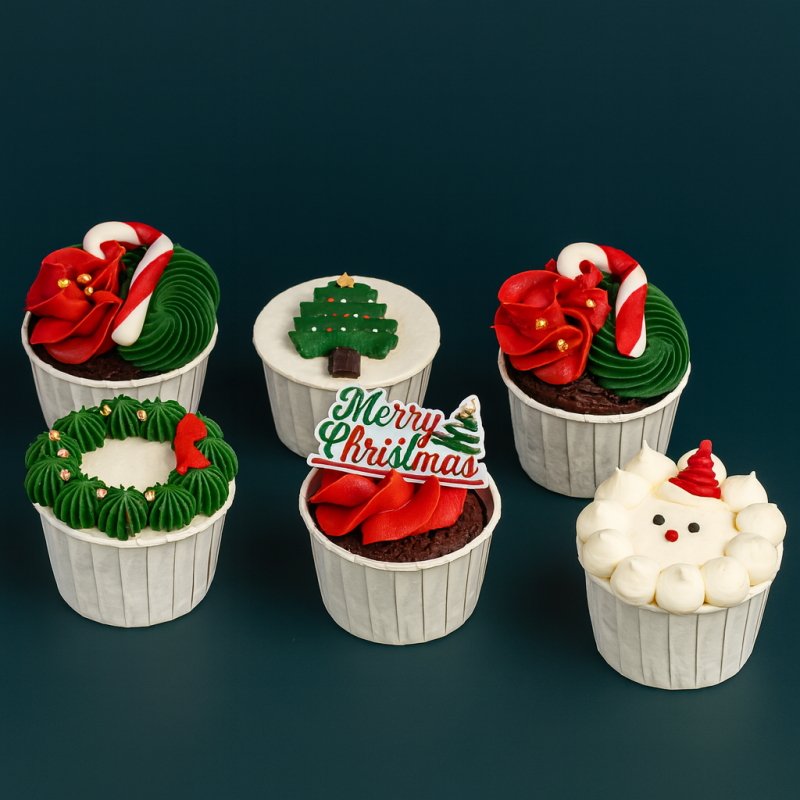 Christmas Cupcakes – Festive Holiday Cupcake Delivery | LeLe Bakery SG