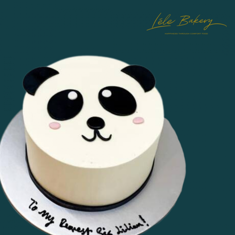 Adorable 2D Panda Cakes - Perfect for Themed Parties | Lele Bakery