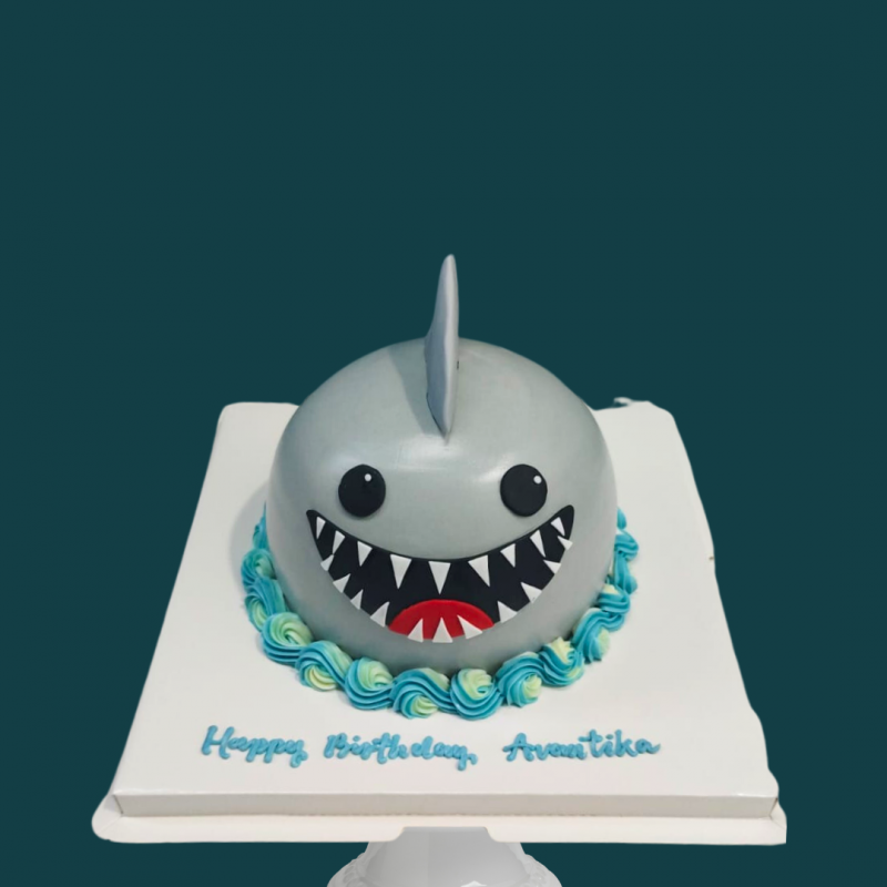 3D Shark Cake Singapore - Custom Shark-Themed Birthday & Party Cakes