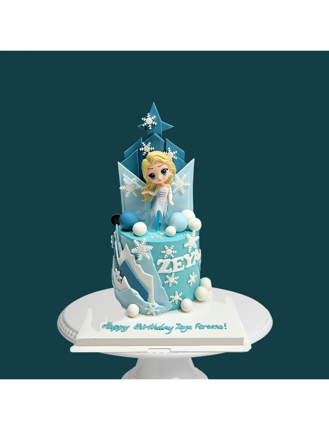 Elsa Fantasy Land Cake Singapore - Magical Custom Cakes for Birthdays