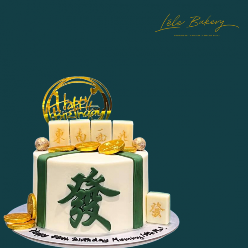 Fa Cai Mahjong Cake | Perfect for Birthday Celebrations | Lele Bakery