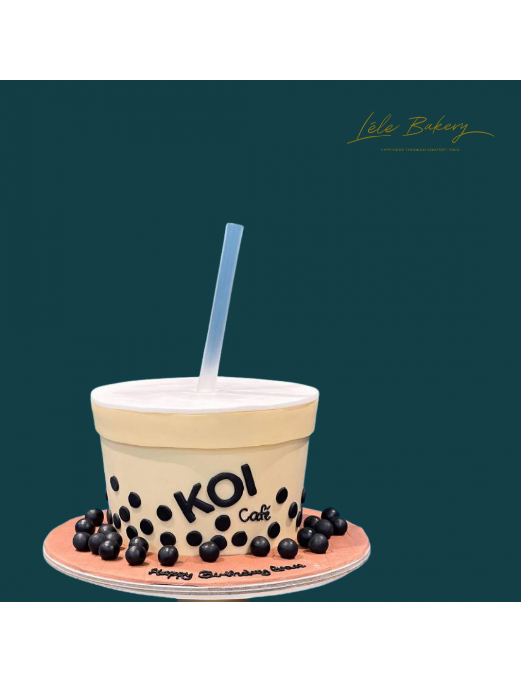 KOI Bubble Tea Drinkable Cake | A Unique Dessert Experience | Lele Bakery
