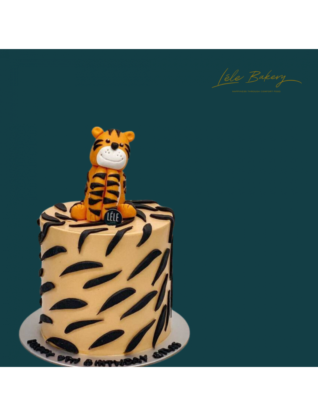 King Tiger with Tiger Stripe Cake | Perfect for Jungle-Themed ...