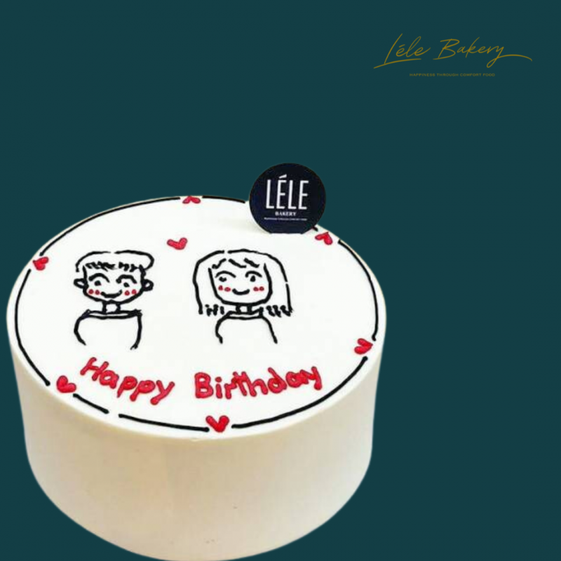 Minimalist Anniversary Cake | Elegant Simplicity for Your Celebration ...