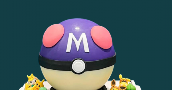 Masterball Pinata Cake | Pokémon Themed Party Cakes | Lele Bakery