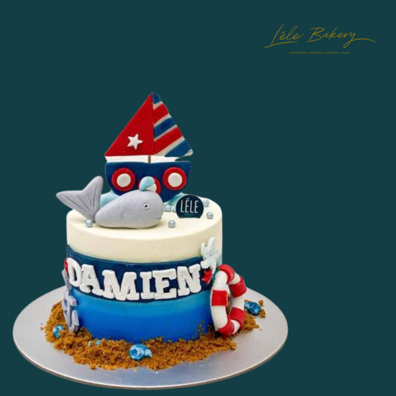 Mini Nautical by the Sea Cake | Maritime Themed Celebration Cakes ...