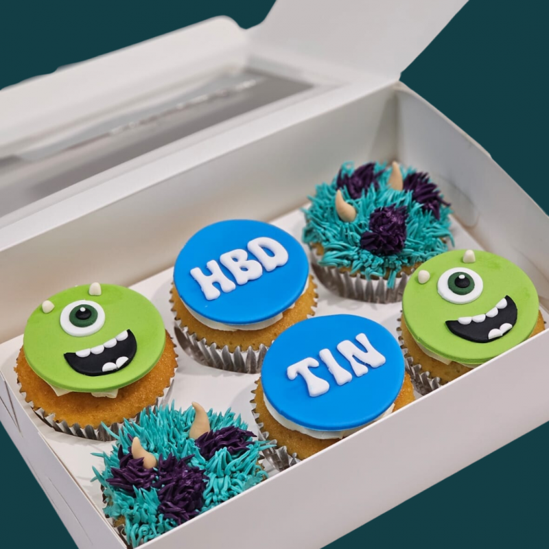 Monsters Inc Cupcakes | Fun and Custom-Themed Cupcakes for Kids ...