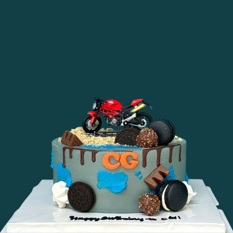 Motorcycle Cake | Custom Biker-Themed Cakes in Singapore | Lele Bakery ...
