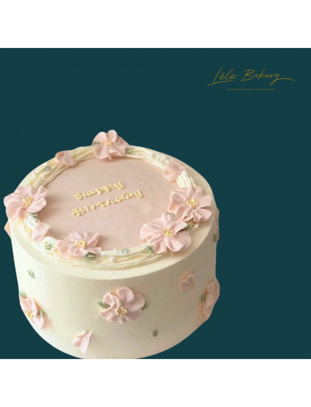 Pastel Buttercream Flower Cake | Elegant Floral Cakes | Lele Bakery ...