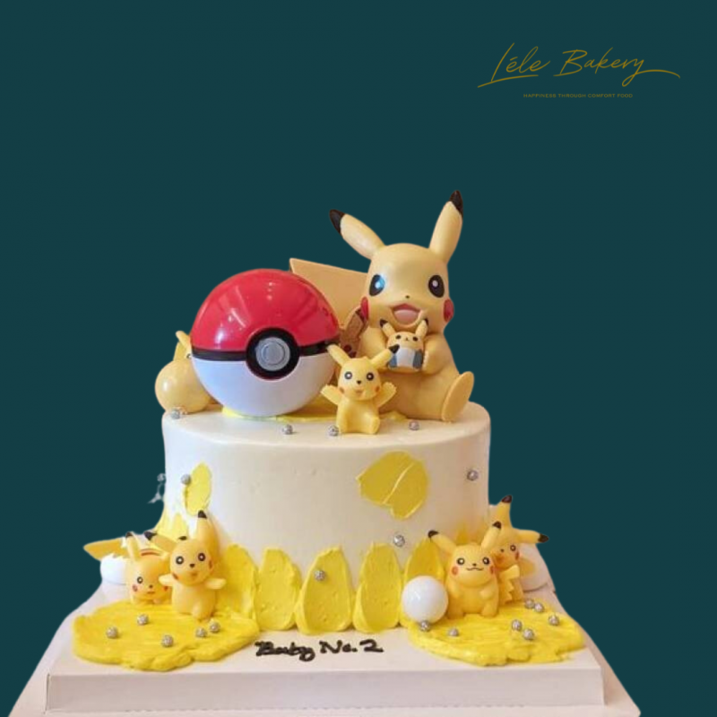 Pikachu with Pokeball Cake | Exciting Pokémon Themed Party Cakes | Lele ...