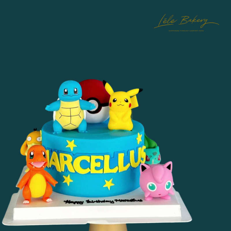 Pokemon Character Cake | Fun Pokemon-Themed Party Cakes | Lele Bakery ...