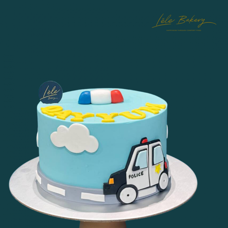 Police Car Cake | Heroic Police-Themed Party Cakes | Lele Bakery Singapore
