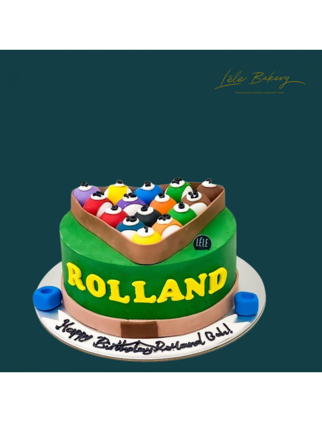Pool Table Cake | Fun Sports-Themed Party Cakes | Lele Bakery Singapore