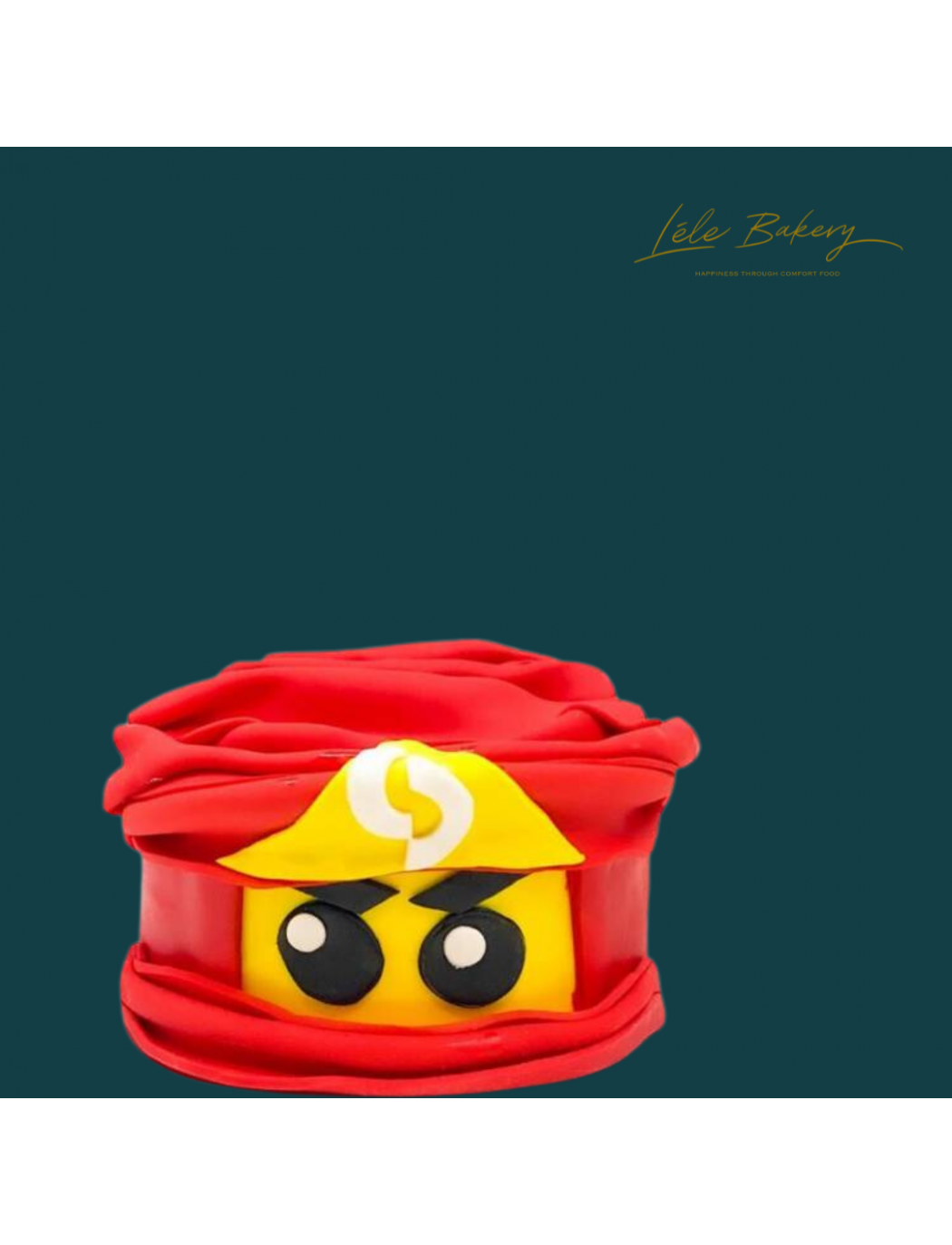 Red Ninja Cake | Action-Packed Ninja-Themed Party Cakes | Lele Bakery ...