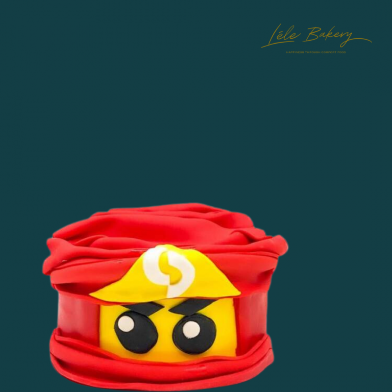 Red Ninja Cake | Action-Packed Ninja-Themed Party Cakes | Lele Bakery ...