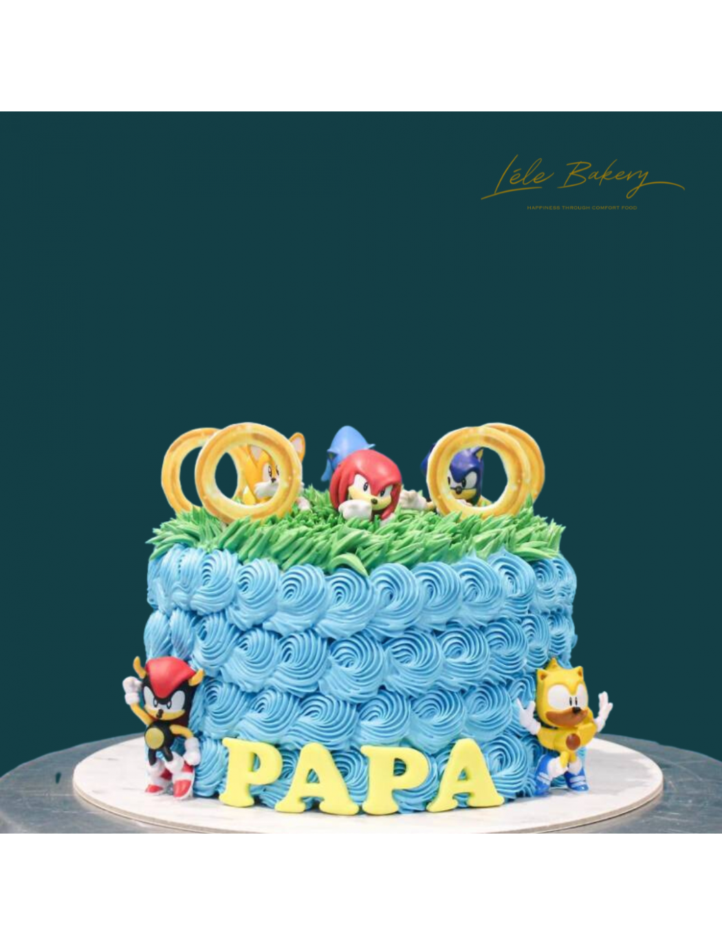 Super Sonic Cake | High-Speed Video Game-Themed Party Cakes | Lele ...