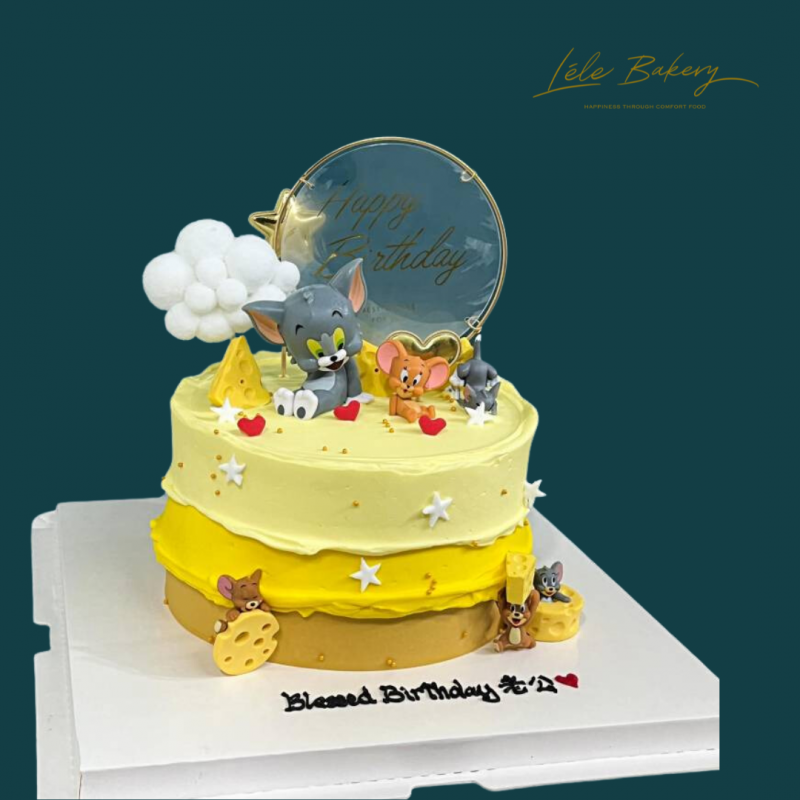 Tom and Jerry Cake | Classic Cartoon-Themed Party Cakes | Lele Bakery ...
