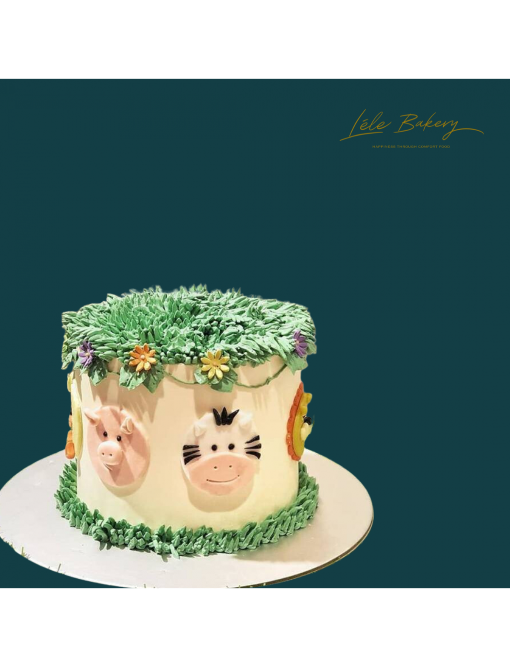 Wild Animals Cake | Fun Safari-Themed Party Cakes | Lele Bakery Singapore