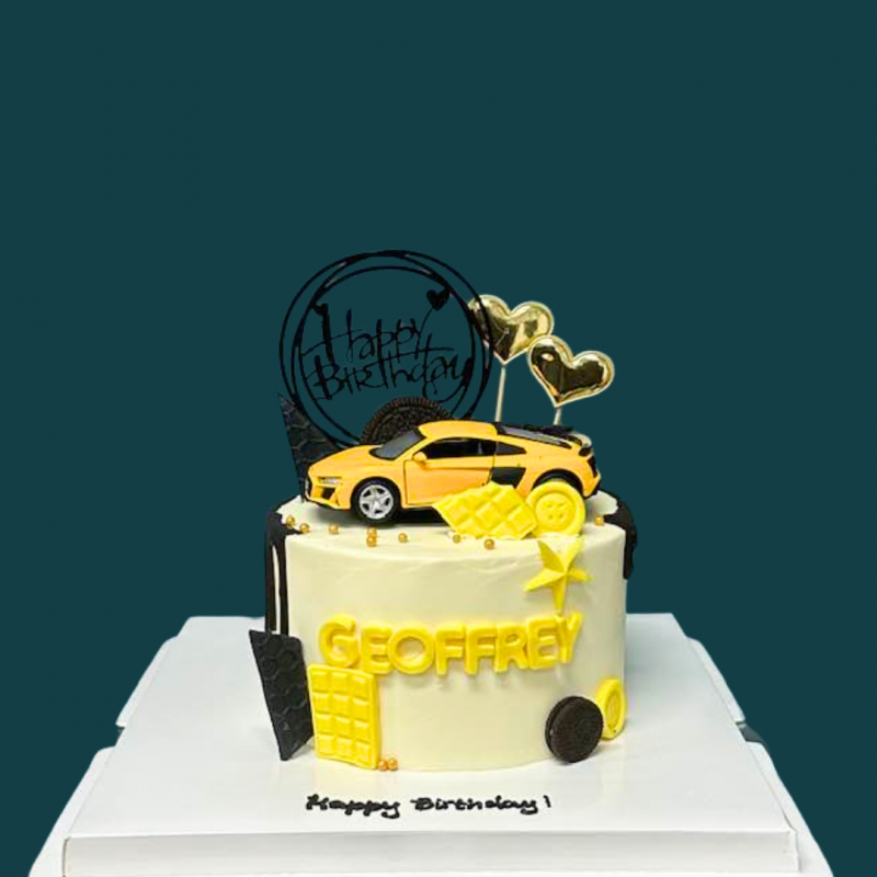Yellow Sports Car Cake | Speedy Celebration Cakes for Car Enthusiasts ...