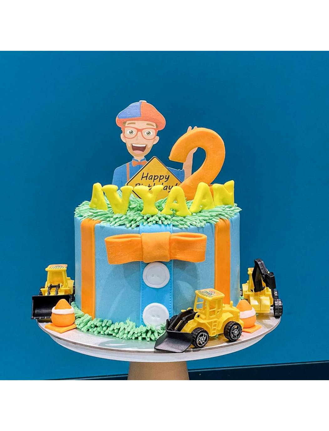 Blippi Excavator Cake | Kids Customised cake | Blippi Cake
